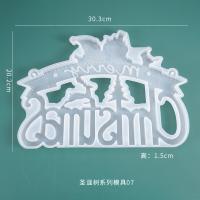 China DIY Crystal Dropping Mold Christmas Series Listing Santa Claus Snowman Theme Silicone Mold for sale