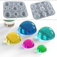 China DIY Crystal Dropper Mold, Semi-circular Sphere, Ice Grid, Table Decoration, Silicone Mold, Spot Wholesale for sale