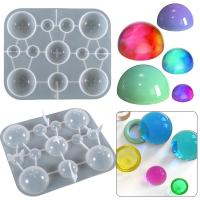 China DIY Crystal Dropper Mold, Semi-circular Sphere, Ice Grid, Table Decoration, Silicone Mold, Spot Wholesale for sale