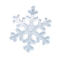 China DIY Crystal Drop Glue Snowflake Pendant Mold Snowflake Hanging Christmas Hanging Piece Decorative Silicone Mold for sale