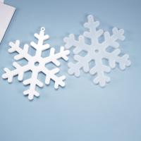China DIY Crystal Drop Glue Snowflake Pendant Mold Snowflake Hanging Christmas Hanging Piece Decorative Silicone Mold for sale