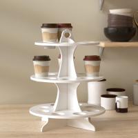 China DIY Coffee Capsule Holder, Three-layer Fruit Cake Tray, Resin Gypsum Tray, Storage Rack, Silicone Mold for sale