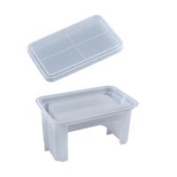 China DIY Crystal Dropper Coaster Set Mold Rectangular Coaster Set Rectangular Swing Table Silicone Mold for sale