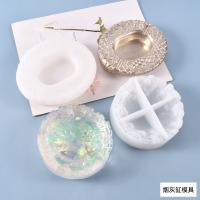 China DIY Crystal Dropping Gel Ashtray Mold Bird's Nest Ashtray Mountain Castle Ashtray Silicone Mold for sale