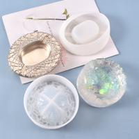 China DIY Crystal Dropping Gel Ashtray Mold Bird's Nest Ashtray Mountain Castle Ashtray Silicone Mold for sale