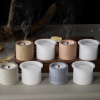 China Nordic Modern Minimalist Ins Round Geometric Pattern Storage Jar Silicone Mold DIY Aroma Gypsum Candle Cup Grind for sale