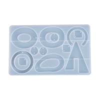 China DIY Crystal Drop Adhesive Earring Mold, Geometric O-shaped C-shaped Earring Pendant, Earring Accessory, Silicone Mold for sale