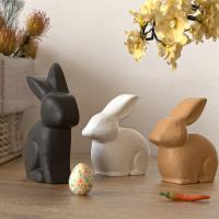 China Easter Half Dimensional Rabbit Silicone Mold DIY Aromatherapy Candle Gift Rabbit Ornament Mold for sale