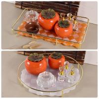 China DIY Crystal Dropping Resin Gypsum Irregular Lace Fruit Plate Chessboard Pattern Table Silicone Mold for sale