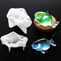China DIY Aromatherapy White Whale Candle Pendant Grinding Dropping Resin Gypsum Tiger Whale Pendant Silicone Mold for sale