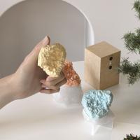China Simulation Gypsum Rock Stone Ornament Silicone Mold DIY Irregular Aromatherapy Candle Dropper Mold for sale