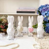 China Easter Rabbit Gypsum DIY Mold Egg Hug Heart Aromatherapy Candle Dropping Silicone Mold Cross Border Explosive Product for sale