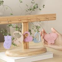 China Crystal Dropper DIY Resin Cat Pendant Hanging Aromatherapy Couple Kitten Keychain Silicone Mold for sale