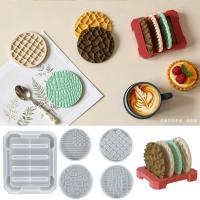 China Ins Style Fish Scale Flag Fish Scale Pattern Diamond Grid Pattern Coaster Storage Box Base Gypsum Silicone Mold for sale
