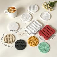 China Ins Style Fish Scale Flag Fish Scale Pattern Diamond Grid Pattern Coaster Storage Box Base Gypsum Silicone Mold for sale