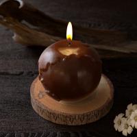 China Round Scented Candle Ornament Resin Casting Mold DIY Earth Gypsum Accessory Silicone Mold Wholesale for sale