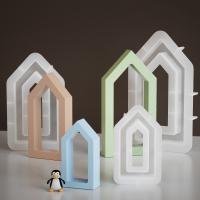 China Large, Medium And Small-sized House Dropper Candle Mold Aromatherapy Gypsum Hollow House Base Silicone Mold for sale