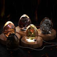China DIY Crystal Dropper Egg Shaped Dragon Egg Dragon Baby Integrated Starry Sky Ball Night Light Mirror Silicone Mold for sale