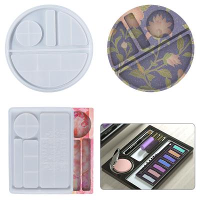 China DIY Crystal Dropping Gel Mold Ashtray Meal Plate Storage Box Silicone Mold Spot Wholesale for sale