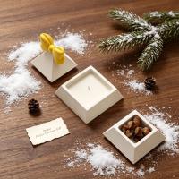 China Butterfly Knot Stacking Christmas Tree Silicone Mold Geometric Square Candle Cup Storage Can Gypsum Mold for sale