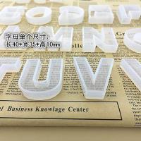China Crystal Drip Glue English Pinyin Alphabet Silicone Mold DIY Handmade Jewelry Creative Digital Pendant Pendant Model for sale