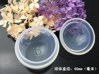 China DIY Handmade Jewelry With Crystal Dropper, Silicone Ball Mold, Dried Flower, High Mirror Surface, Hemispherical Ornament for sale