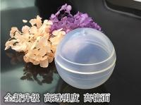 China DIY Handmade Jewelry With Crystal Dropper, Silicone Ball Mold, Dried Flower, High Mirror Surface, Hemispherical Ornament for sale