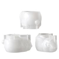China Easter Rabbit Storage Box Gypsum Silicone Mold DIY Aromatherapy Candle Cup Fragrance Stone Ornament Dropping Mold for sale