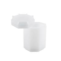 China DIY Handmade Gypsum Cement Aromatherapy Candle Cup Gypsum Storage Jar Mirror Silicone Mold Creative Ornament for sale
