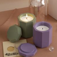 China DIY Handmade Gypsum Cement Aromatherapy Candle Cup Gypsum Storage Jar Mirror Silicone Mold Creative Ornament for sale
