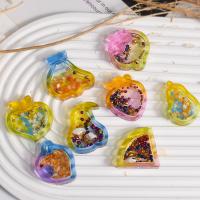 China DIY Crystal Drop Glue Strawberry Vegetable Pear Watermelon Banana Peach Persimmon Fruit Series Quicksand Pendant Silicone Mold for sale
