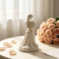 China Cross Border Flower Girl Aromatherapy Candle Silicone Mold DIY Three-dimensional Bridal Ornament Gypsum Mold for sale