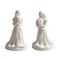 China Cross Border Flower Girl Aromatherapy Candle Silicone Mold DIY Three-dimensional Bridal Ornament Gypsum Mold for sale