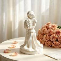 China Cross Border Flower Girl Aromatherapy Candle Silicone Mold DIY Three-dimensional Bridal Ornament Gypsum Mold for sale