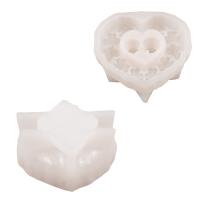China Love Clover Rabbit Family Candle Cup Silicone Mold DIY Aromatherapy Gypsum Storage Ornament Mold for sale