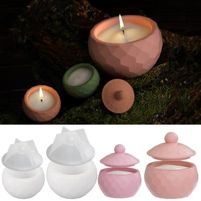China Crystal Dropper, Cement Storage Container, Potted Grinding Tool, DIY Circular Cut Candle Cup, Gypsum Ornament, Silicone Mold for sale