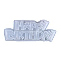 China DIY Crystal Dropping Glue Mold English Letter Happy Birthday Listing Silicone Mold Spot Wholesale for sale