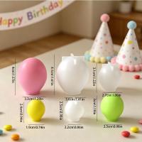 China 3D 3D Balloon Candle Mold DIY Birthday Party Dessert Cake Decoration Silicone Mold for sale