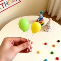 China 3D 3D Balloon Candle Mold DIY Birthday Party Dessert Cake Decoration Silicone Mold for sale