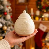 China Big Bearded Santa Claus Storage Can Silicone Mold DIY Aromatherapy Gypsum Candle Cup Dropping Mold for sale