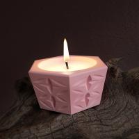 China Dropping Resin Hexagonal Concave Pattern Storage Box, Potted Plant Grinding DIY Gypsum Candle Cup, Silicone Mold Wholesale for sale