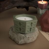 China Dropping Resin Hexagonal Concave Pattern Storage Box, Potted Plant Grinding DIY Gypsum Candle Cup, Silicone Mold Wholesale for sale
