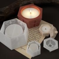 China Dropping Resin Hexagonal Concave Pattern Storage Box, Potted Plant Grinding DIY Gypsum Candle Cup, Silicone Mold Wholesale for sale