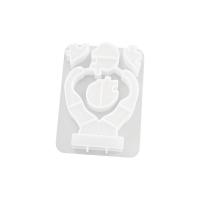 China Crystal Drip Glue Hands Holding Heart Puzzle DIY Candle Gypsum Valentine's Day Stage Silicone Mold Wholesale for sale