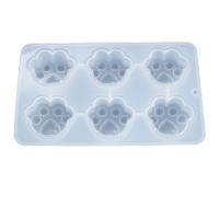 China DIY Crystal Dropping Gel Mold Love Cat Claw Mold Cartoon Cat Bear Paw Cake Mirror Silicone Mold for sale