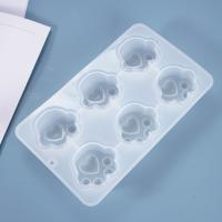 China DIY Crystal Dropping Gel Mold Love Cat Claw Mold Cartoon Cat Bear Paw Cake Mirror Silicone Mold for sale