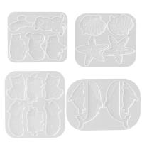 China Ocean Style Hair Clip Silicone Mold, Cat Dog Dolphin Claw Clip Mold, DIY Dropper Gum Hair Accessory Mold for sale