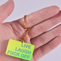 China Crystal Dropper DIY Resin Mold English Dirty Language Pendant Keychain Pendant Silicone Mold for sale