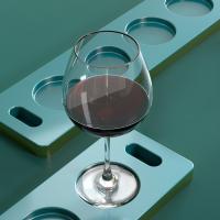 China DIY Crystal Dropper Storage Tray Mold, Wine Cup Tray, Red Wine Cup Coaster Storage Silicone Mold for sale