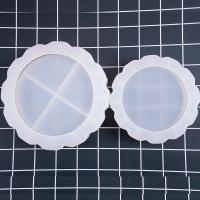 China DIY Crystal Dropper Mirror Ashtray Silicone Mold Lace Ashtray Silicone Mold New Model for sale